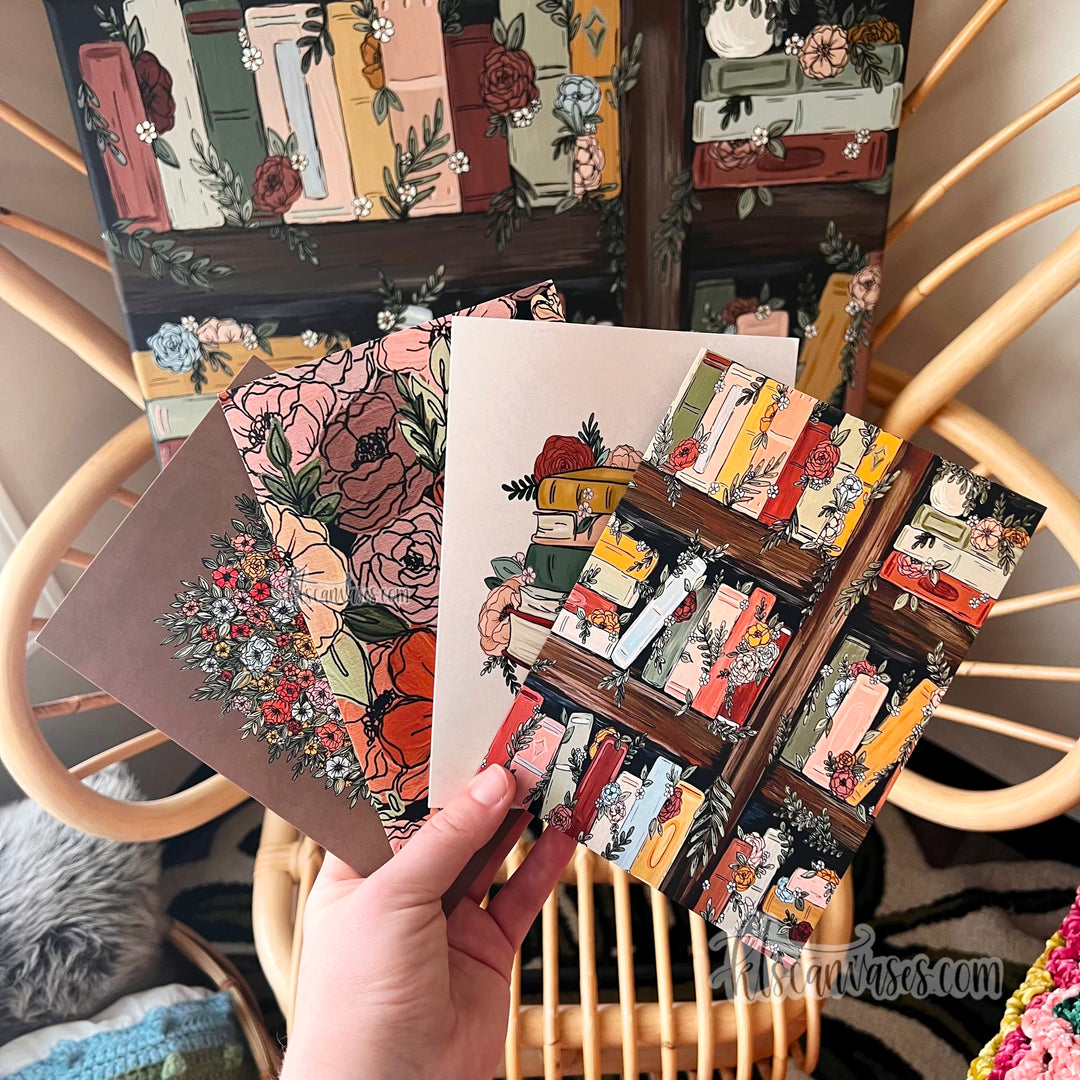 Bookish Card Set of 4 – KT's Canvases