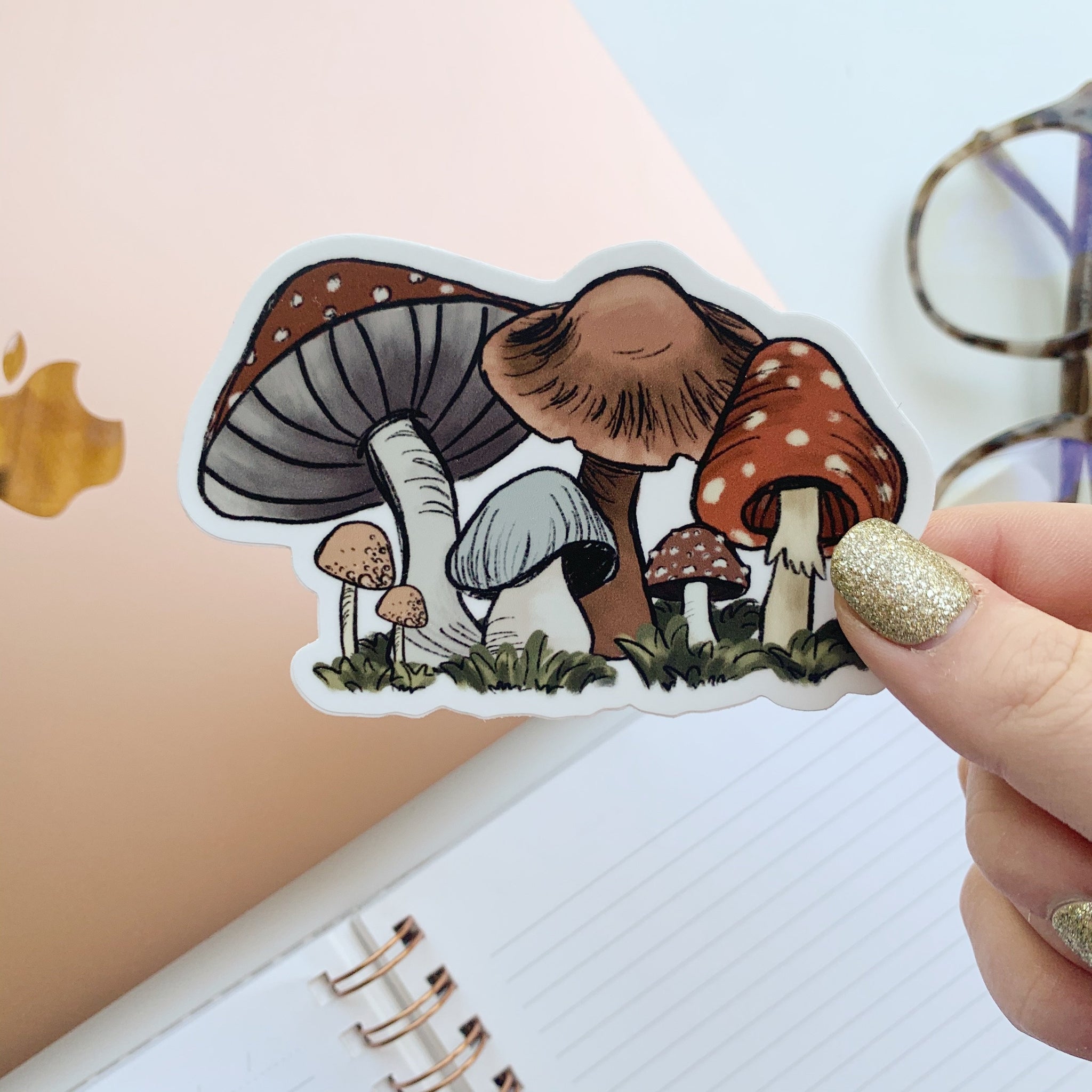 Mushroom Friends Sticker – KT's Canvases